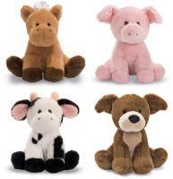 China Eco-Friendly 10cm Farm Animal Plush Toys for Kids CE EN71 Certified for sale