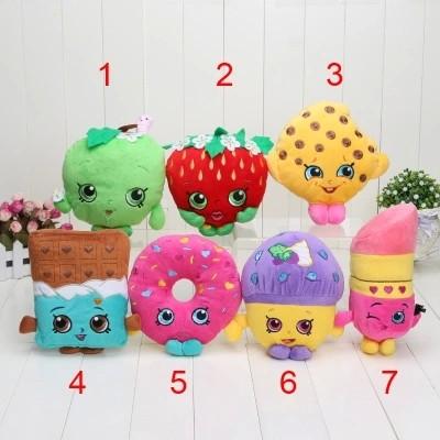 China Shopkins 20cm Red Cute Cartoon Plush Toy ASTM-963 Eco-Friendly Soft Stuffed Doll for sale