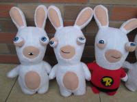 China Custom Rayman Raving Rabbids Plush Toy 20cm White Soft Stuffed Doll OEM for sale