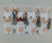 China Custom Rayman Raving Rabbids Plush Toy 20cm White Soft Stuffed Doll OEM for sale