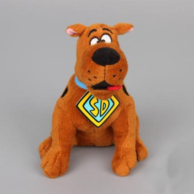 China 8 inch Original Brown Cartoon Plush Toy Scooby Doo Sitting Stuffed Animal 20cm Polyester for sale