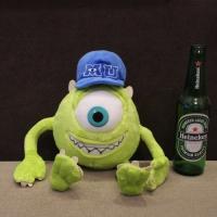 China Monsters University Mike Wazowski Plush Toy 20cm Green Polyester Stuffed Doll for sale