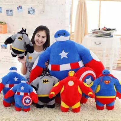 China 20cm Big Hero 6 Avengers Stuffed Plush Toys Soft PP Cotton Filled Kids Gift for sale