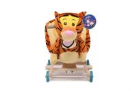 China Plush Baby Rocking Animal Chair 60cm Brown Tiger Ride On Toy for Kids Ages 3+ for sale