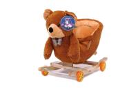 China Plush Teddy Bear Baby Rocking Chair 60x33x55cm OEM Custom for Kids Ride On Toy for sale