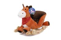China Brown Moose Plush Rocking Animal Chair for Baby Ride on Playing 60x33x55cm for sale