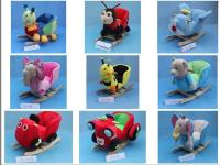 China Plush Baby Rocking Animal Chair Cute Little Mermaid Ride On Toy 58x35x50cm for sale