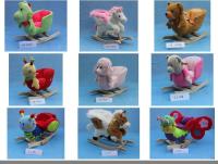 China Plush Animal Baby Rocking Chair 58x35x50cm Ride On Toy for Ages 3 Plus for sale