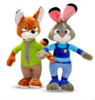 China Brown and Green Zootopia Disney Plush Toys Stuffed Animals Soft Material for sale