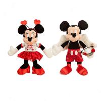 China Disney Valentine Mickey Mouse Plush Toy 9 Inch Red Polyester Custom Logo for sale