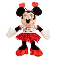 China Disney Valentine Mickey Mouse Plush Toy 9 Inch Red Polyester Custom Logo for sale