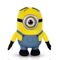 China Despicable Me 3 Minions 3D Eye Plush Toy 22cm Yellow Custom OEM for sale