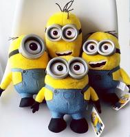 China Despicable Me 3 Minions 3D Eye Plush Toy 22cm Yellow Custom OEM for sale