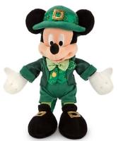 China 10 Inch Disney Plush Toys Ireland World Showcase Mickey Mouse Minnie Mouse 25cm Stuffed Animals OEM for sale