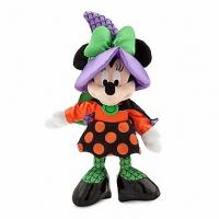 China 30cm Disney Halloween Plush Toys Mickey Mouse Minnie Mouse Soft Stuffed Doll OEM for sale