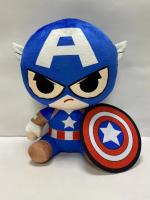 China Marvel Superhero Stuffed Plush Toys 40cm Polyester Spiderman Iron Man Thor for sale