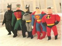 China EN71 Certified 40cm Cartoon Plush Toys Batman Superman Justice League Avengers for sale
