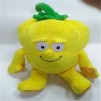 China Custom Fruits Vegetables Soft Plush Toys 25cm OEM PP Cotton Filled for sale