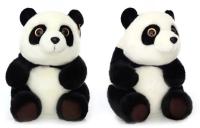 China Stuffed Animal Kids Plush Toys Genuine Plush Black Panda Shaped , 20cm / 30cm / 45cm for sale