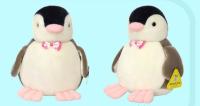 China Customized Personalized Plush Toys Cute Penguin With Bow Tie , White and Black Color for sale