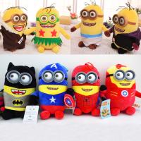 China 20cm Cartoon Minions Plush Toy with 3D Eye for Crane Vending Machine for sale