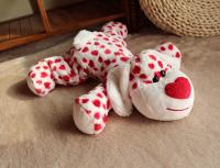 China Custom Plush Dog Stuffed Toy 35cm Soft PP Cotton Filled for Valentine Promotion for sale