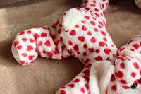China Custom Plush Dog Stuffed Toy 35cm Soft PP Cotton Filled for Valentine Promotion for sale