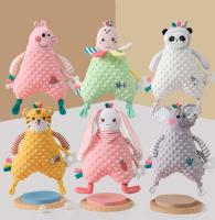 China Plush Baby Comfort Blanket with Stuffed Soft Toy 40x26cm OEM Custom for sale