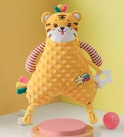 China Plush Baby Comfort Blanket with Stuffed Soft Toy 40x26cm OEM Custom for sale