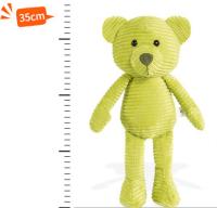 China Custom OEM Corduroy Teddy Bear Soft Plush Toy 35cm SGS Certified for sale