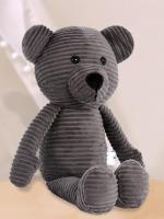 China Custom OEM Corduroy Teddy Bear Soft Plush Toy 35cm SGS Certified for sale