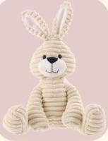 China Custom OEM Corduroy Bunny Rabbit Soft Toy 23cm Plush Stuffed Animal for sale