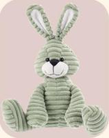 China Custom OEM Corduroy Bunny Rabbit Soft Toy 23cm Plush Stuffed Animal for sale