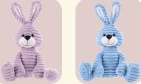 China Custom OEM Corduroy Bunny Rabbit Soft Toy 23cm Plush Stuffed Animal for sale