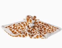 China Baby Comfort Towel with Plush Animal Head Soft Toy 33x33cm OEM Custom Logo for sale