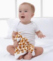 China Baby Comfort Towel with Plush Animal Head Soft Toy 33x33cm OEM Custom Logo for sale
