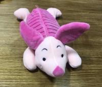 China Disney Animal Head Plush Pencil Bag 28cm Soft Stuffed Toy for School Kids for sale