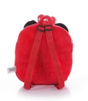 China 12 Inch Red Mickey Mouse Backpack For Toddler With Soft Plush Fabric Size for sale