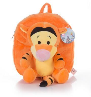 China Custom OEM Disney Plush Tigger School Backpack 30x25x12cm Orange for Kids Promotion for sale