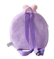 China Purple Disney Daisy Plush School Bag , Personalized Backpacks With Logo Printing for sale