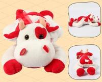 China Custom 20cm Red Cow Plush Toy for Children Promotion Gifts EN71 CE ASTM for sale