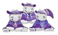 China Purple Stuffed Milk Cow Plush Toy 8 Inch CE EN71 Certified Promotional Gift for sale