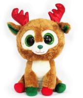 China 8 Inch Stuffed Christmas Moose Reindeer Plush Toy Promotional Gift 20cm for sale