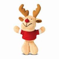 China 8 Inch Stuffed Christmas Moose Reindeer Plush Toy Promotional Gift 20cm for sale