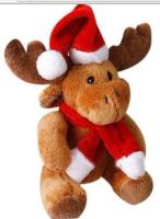 China 8 Inch Stuffed Christmas Moose Reindeer Plush Toy Promotional Gift 20cm for sale