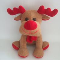 China Custom Moose Reindeer Plush Toy 20cm PP Cotton Filled OEM Promotion Gift for sale