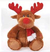 China Custom Moose Reindeer Plush Toy 20cm PP Cotton Filled OEM Promotion Gift for sale