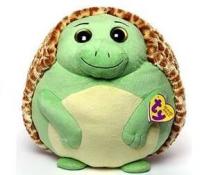 China 25cm Round Shape Animal Plush Toy Promotional Gift Green Brown Grey Custom Logo OEM for sale
