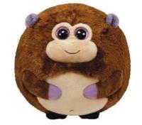 China 25cm Round Shape Animal Plush Toy Promotional Gift Green Brown Grey Custom Logo OEM for sale