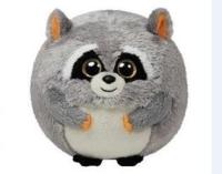 China 25cm Round Shape Animal Plush Toy Promotional Gift Green Brown Grey Custom Logo OEM for sale